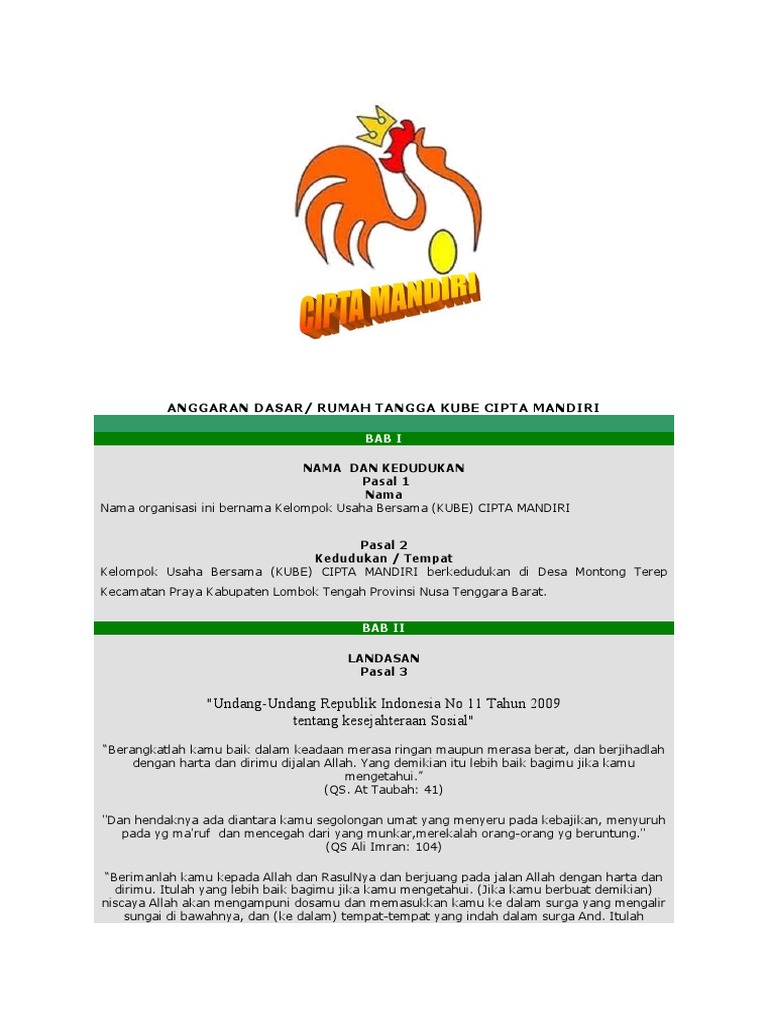 Awik-Awik Kube Cipta Mandiri | PDF