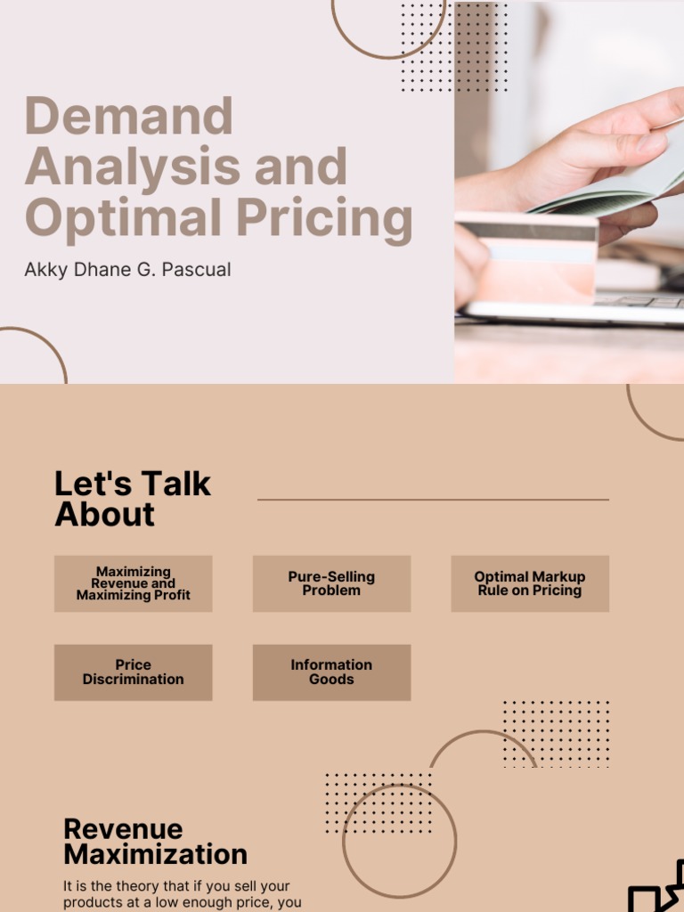 Optimal Pricing and Revenue Strategies | PDF | Price Discrimination ...