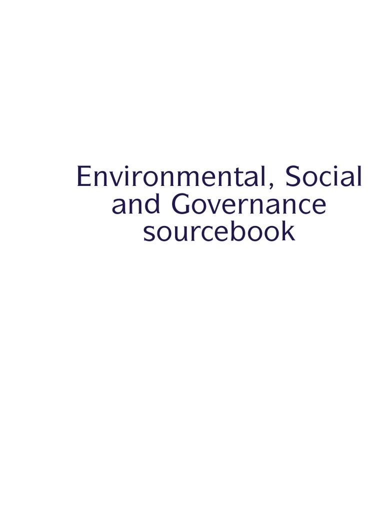 ESG Handbook - FCA UK | PDF | Business | Economies