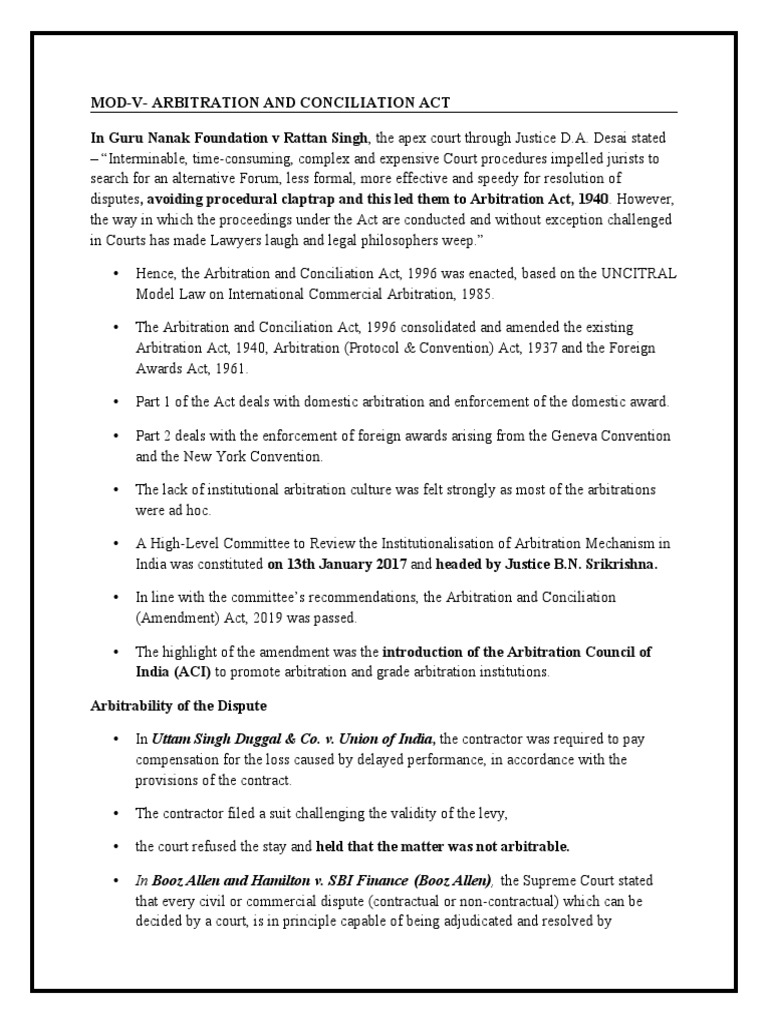 MOD-V ADR | PDF | Arbitration | Arbitral Tribunal