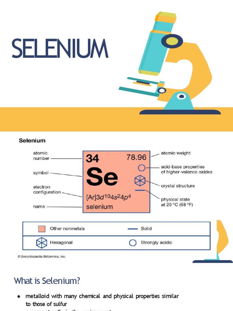 Selenium | Download Free PDF | Selenium | Medical Specialties