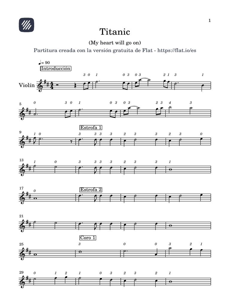 Titanic Partitura | PDF
