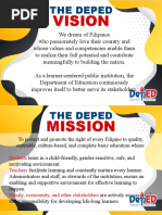 Vision-Mission-Core Values Deped | PDF | Cognition | Learning