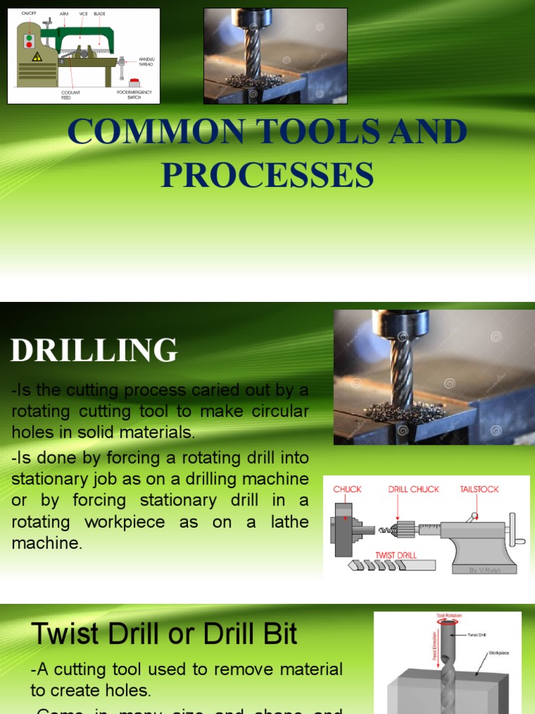 Drilling Machines and Processes Guide | PDF | Drilling | Drill