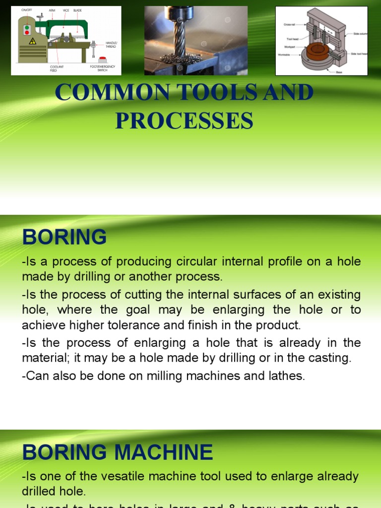 Common Tools and Processes | PDF | Drilling | Business Process
