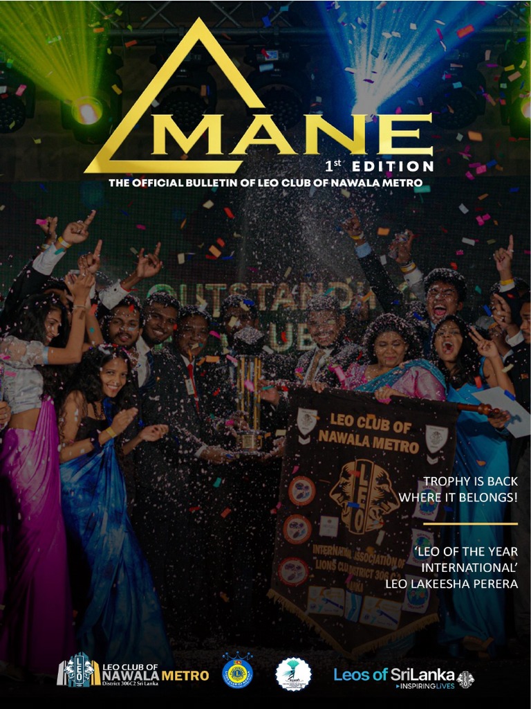 MANE - Official Bulletin of Leo Club of Nawala Metro | PDF