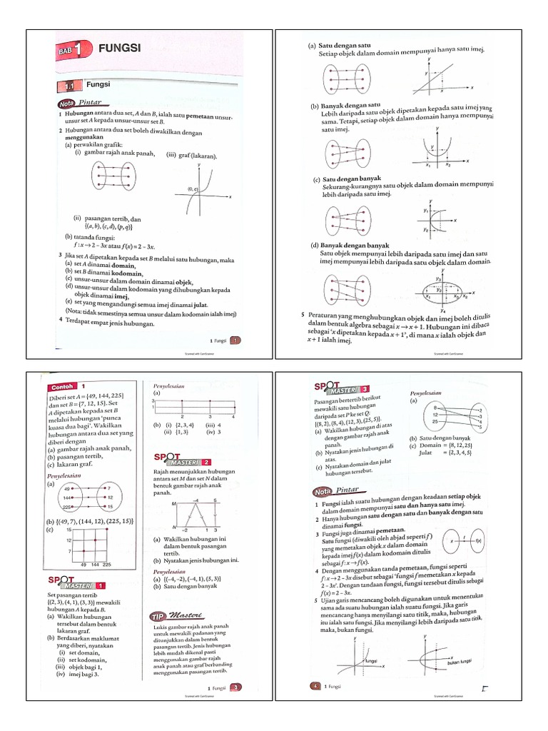 Nota Addmath Bab 1 KSSM (1) | PDF