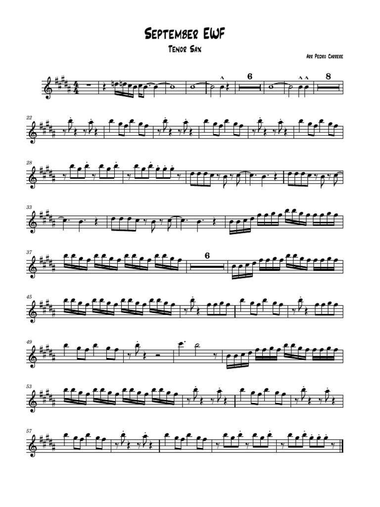 September Tenor Sax | PDF