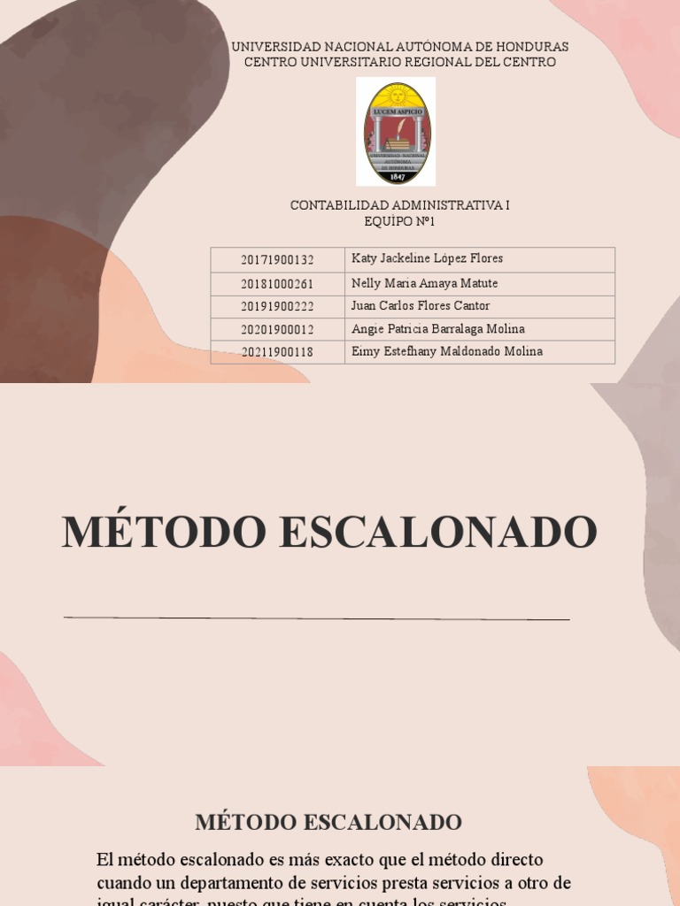 Método Escalonado | PDF