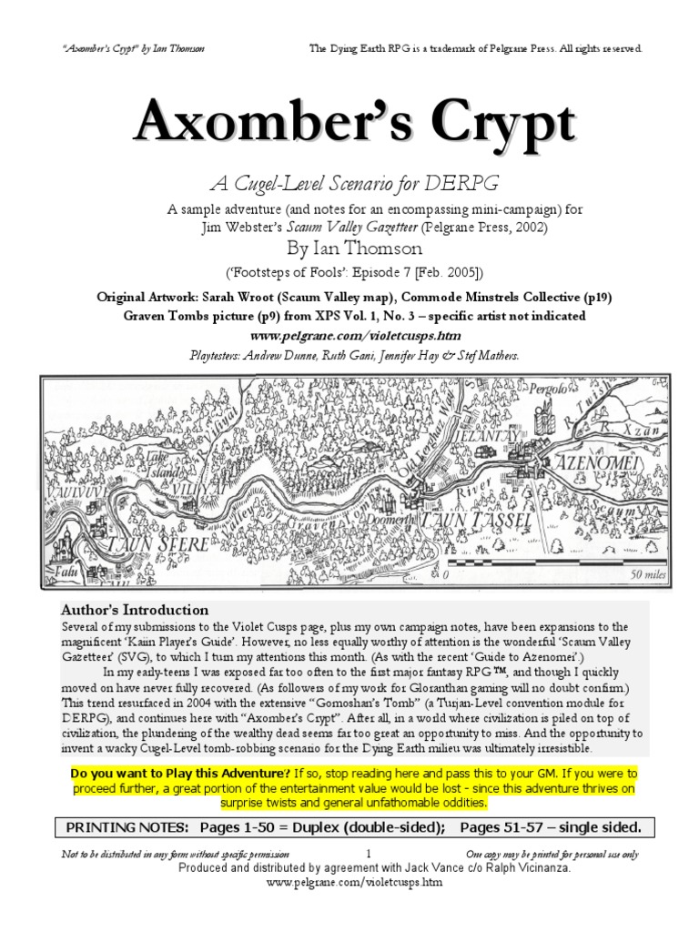 Axombers Crypt | PDF