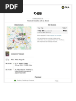Ola Bill | PDF | Invoice | Fee