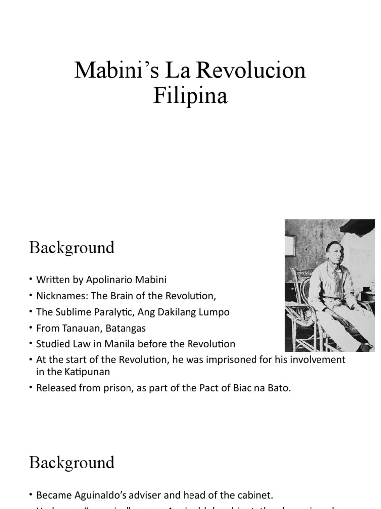 Mabini's Critique of Aguinaldo's Leadership | PDF