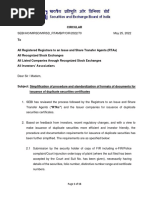 Form ISR-4: Request For Issue of Duplicate Certificate and Other ...