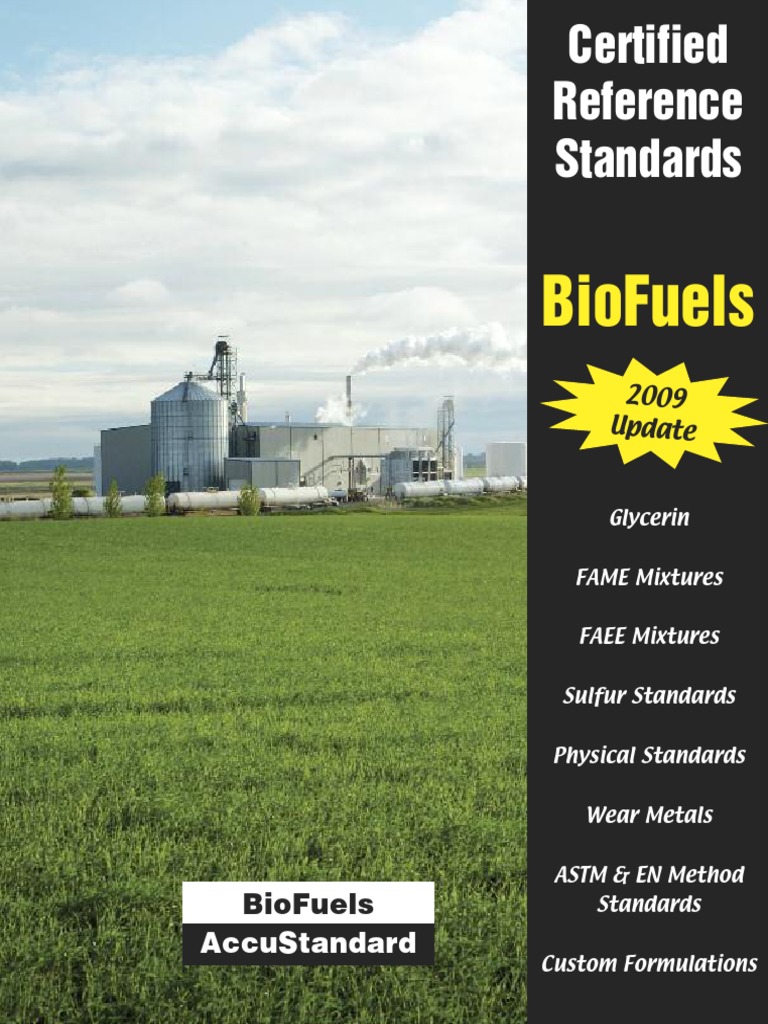 Biofuels: Certified Reference Standards | PDF | Biofuel | Biodiesel