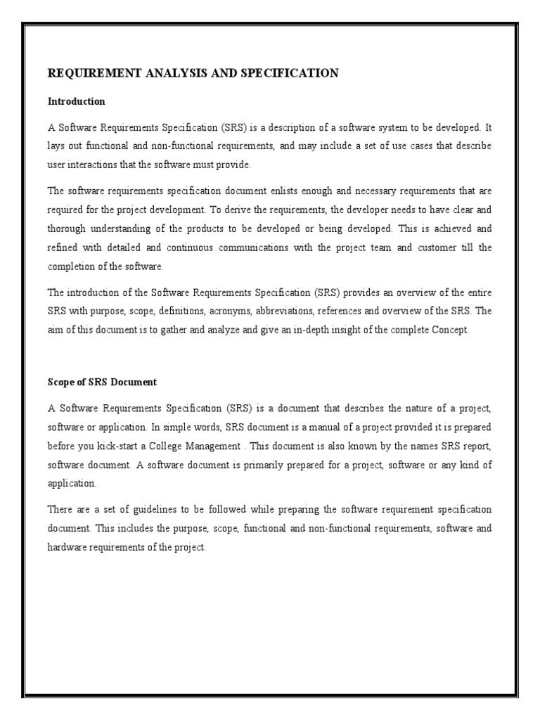 Requirement Analysis and Specification | PDF | Conceptual Model | Use Case