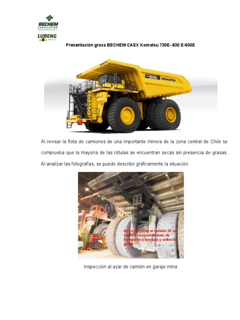 Lubricaci N de CAEX 1597138736 | PDF | Lubricante | Camión