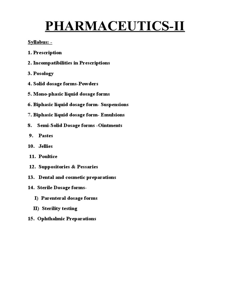 Ceutics 2 Final Note | PDF | Medical Prescription | Emulsion