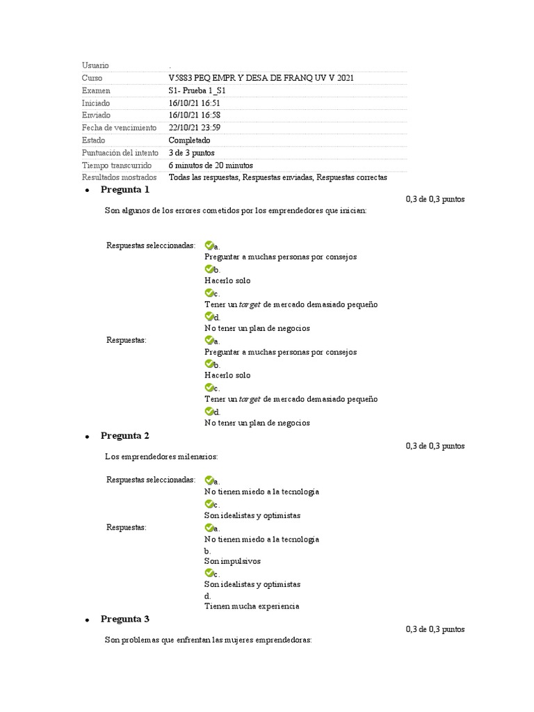 Pruebas, Examenes y Foros | PDF | Pequeñas y medianas empresas | Marketing