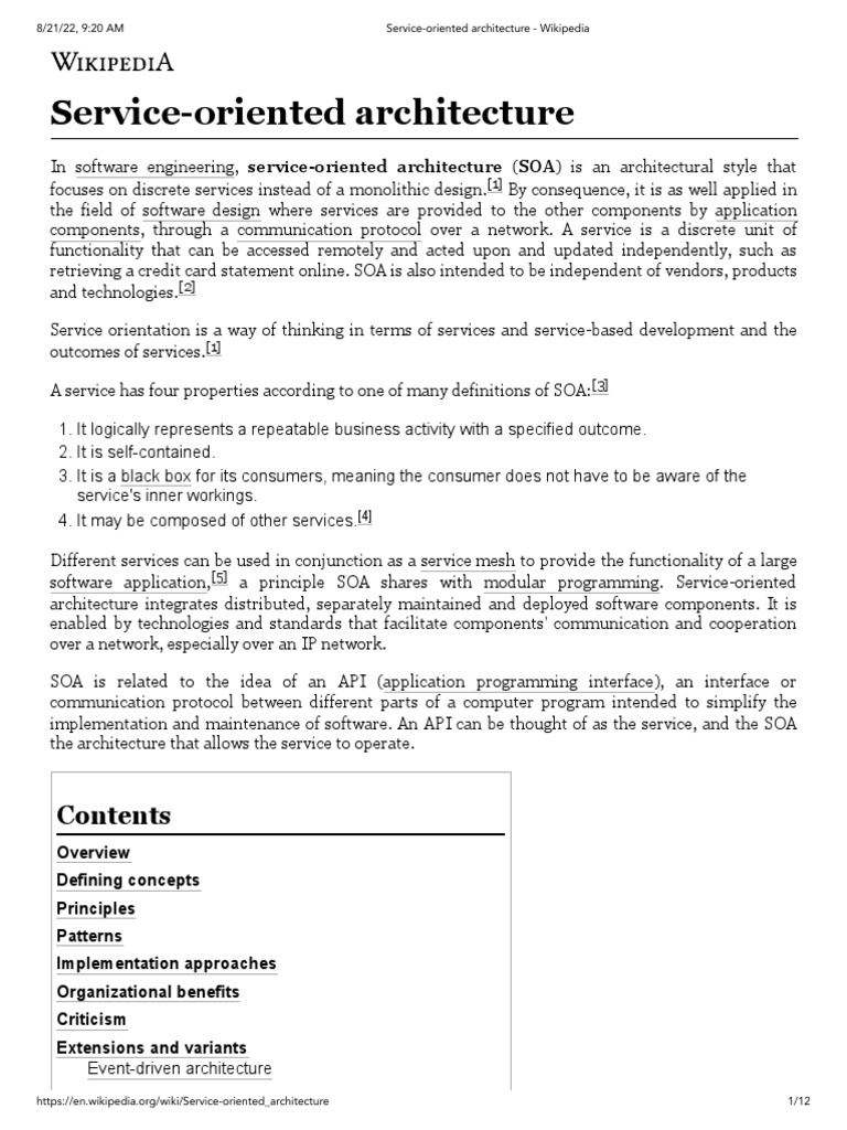 Service Oriented Architecture Pdf Service Oriented Architecture Systems Architecture