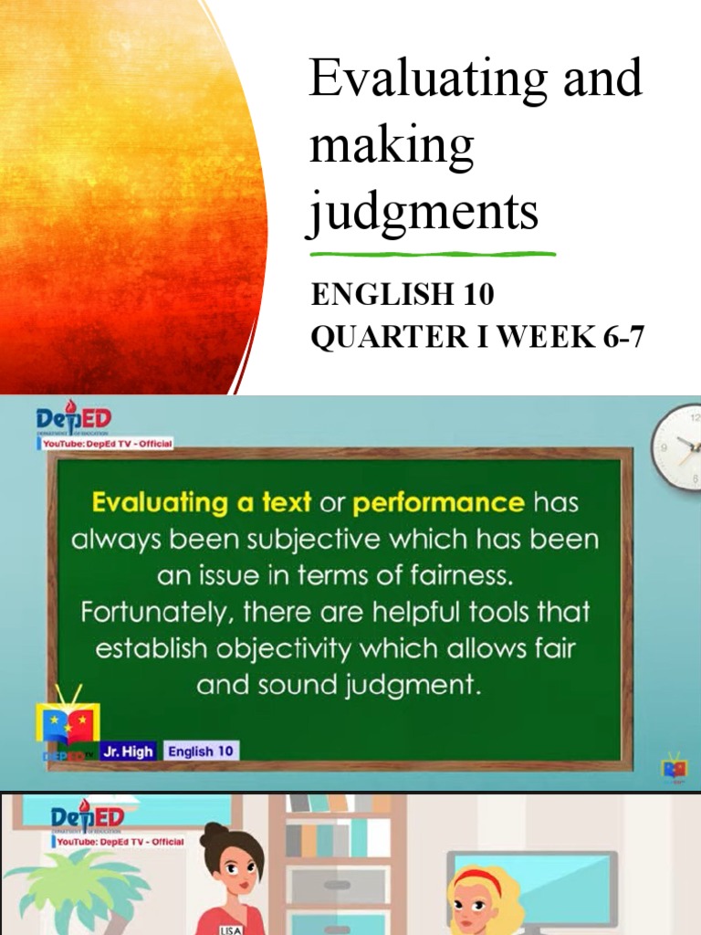 Evaluating and Making Judgments | PDF