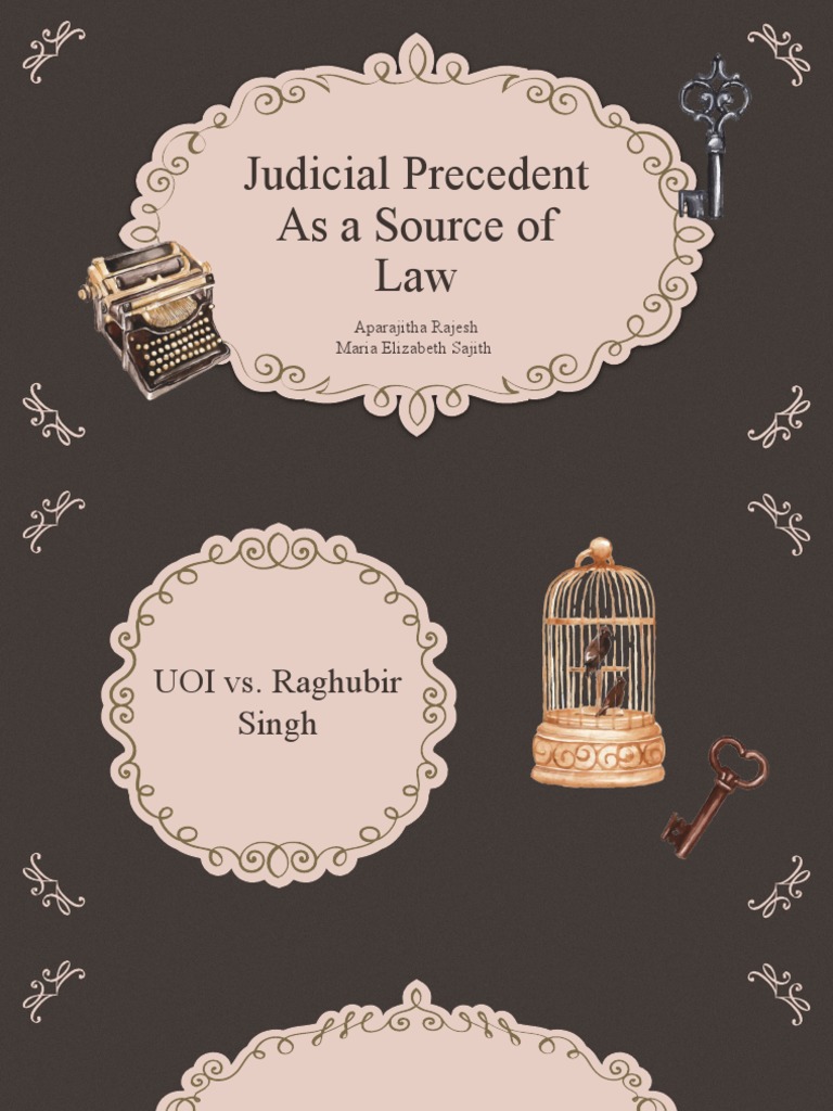 Judicial Precedent As A Source of Law | Download Free PDF | Public ...