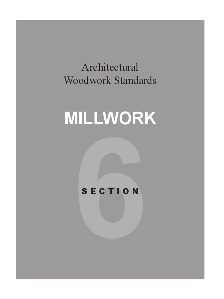 10 2nd AWS Section 06 | PDF | Lumber | Wood Veneer