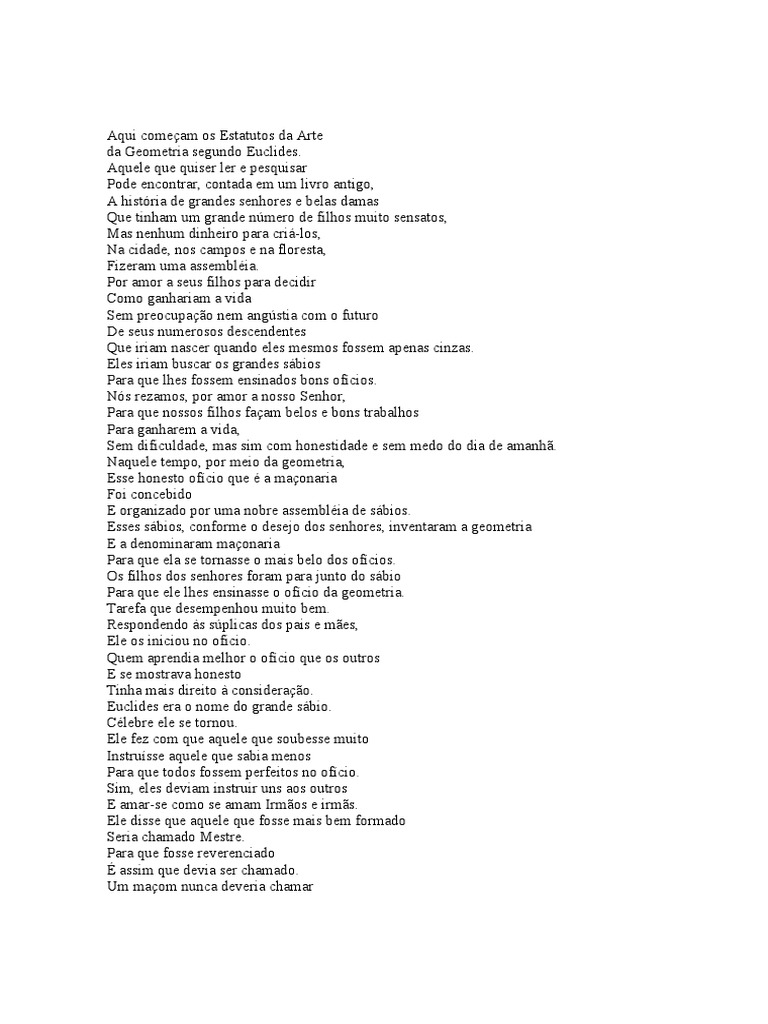 05 - O Manuscrito Halliwell Ou Poema Regius - em Português | PDF ...