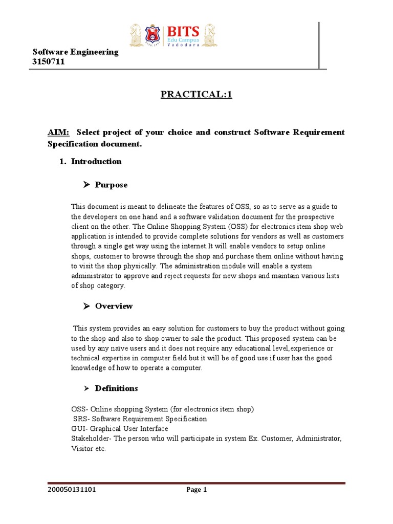 SRS Sample | Download Free PDF | Online Shopping | Login