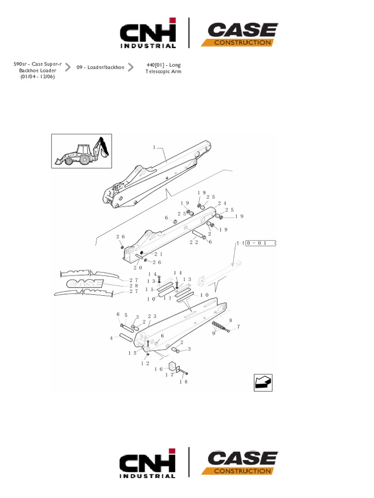 590sr - Case Super-R Backhoe Loader (01/04 - 12/06) 09 - Loader/backhoe ...