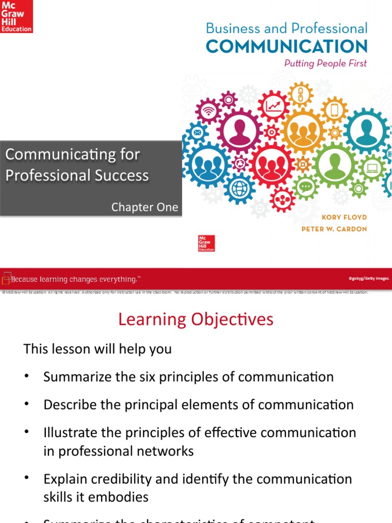 Communicating For Professional Success: Chapter One | PDF ...