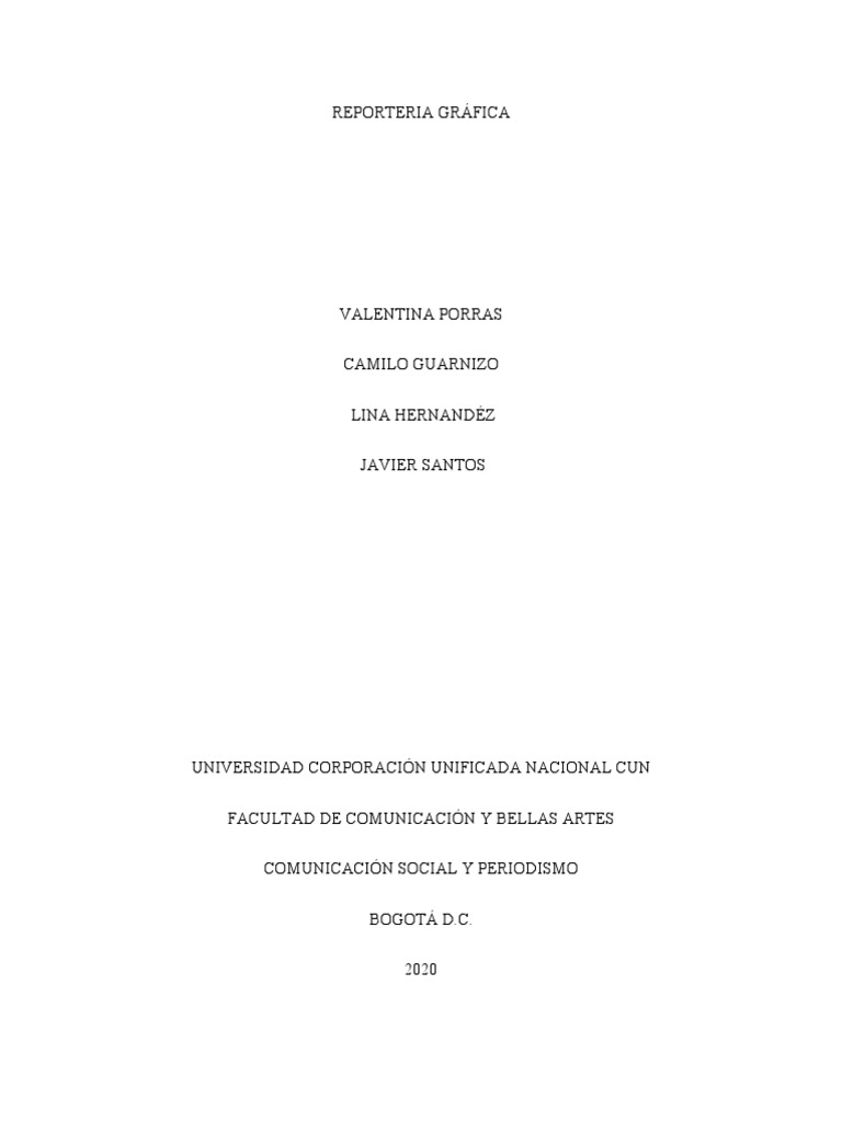 Introducción a la Reportería Gráfica | PDF | Imagen