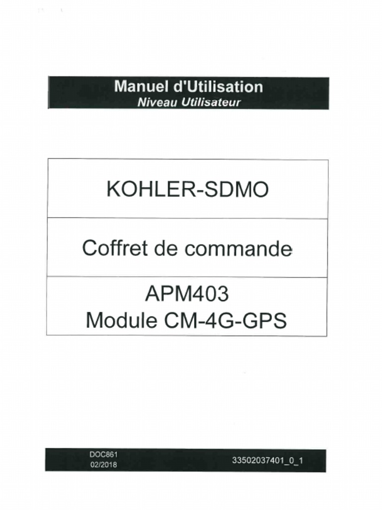Coffret APM403 | PDF