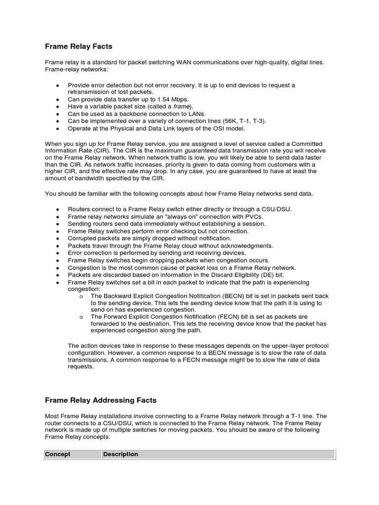 11 Frame relay | PDF | Network Congestion | Computer Network