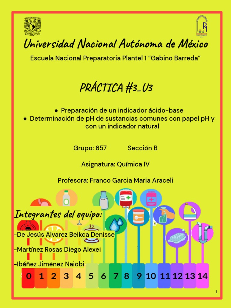 PRÁCTICA - ACT - 3 - Determinación de PH Con Un Indicador Natural | PDF