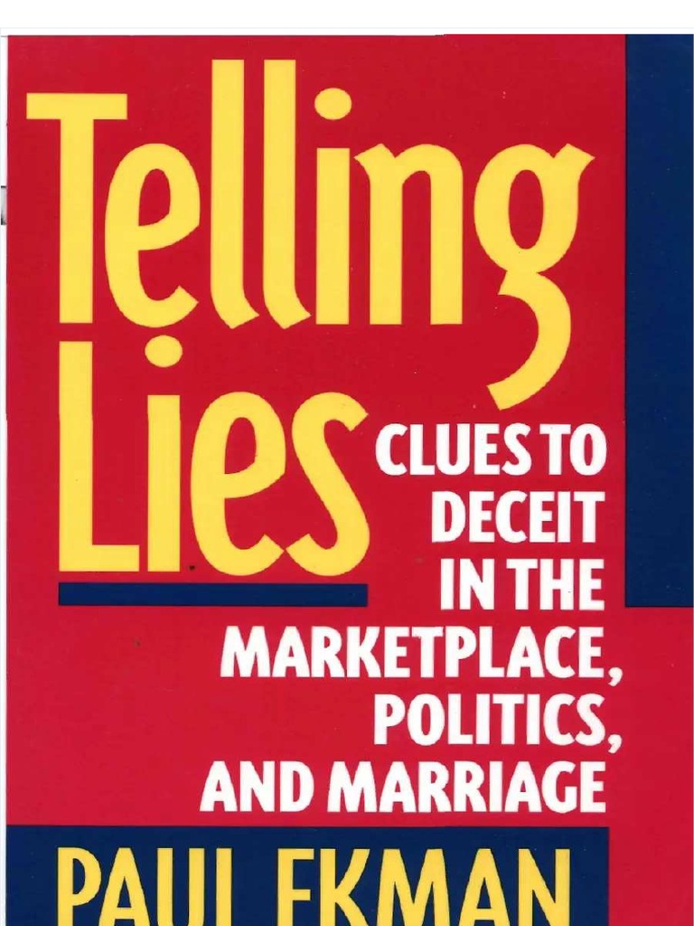 Telling Lies - Paul Ekman | PDF
