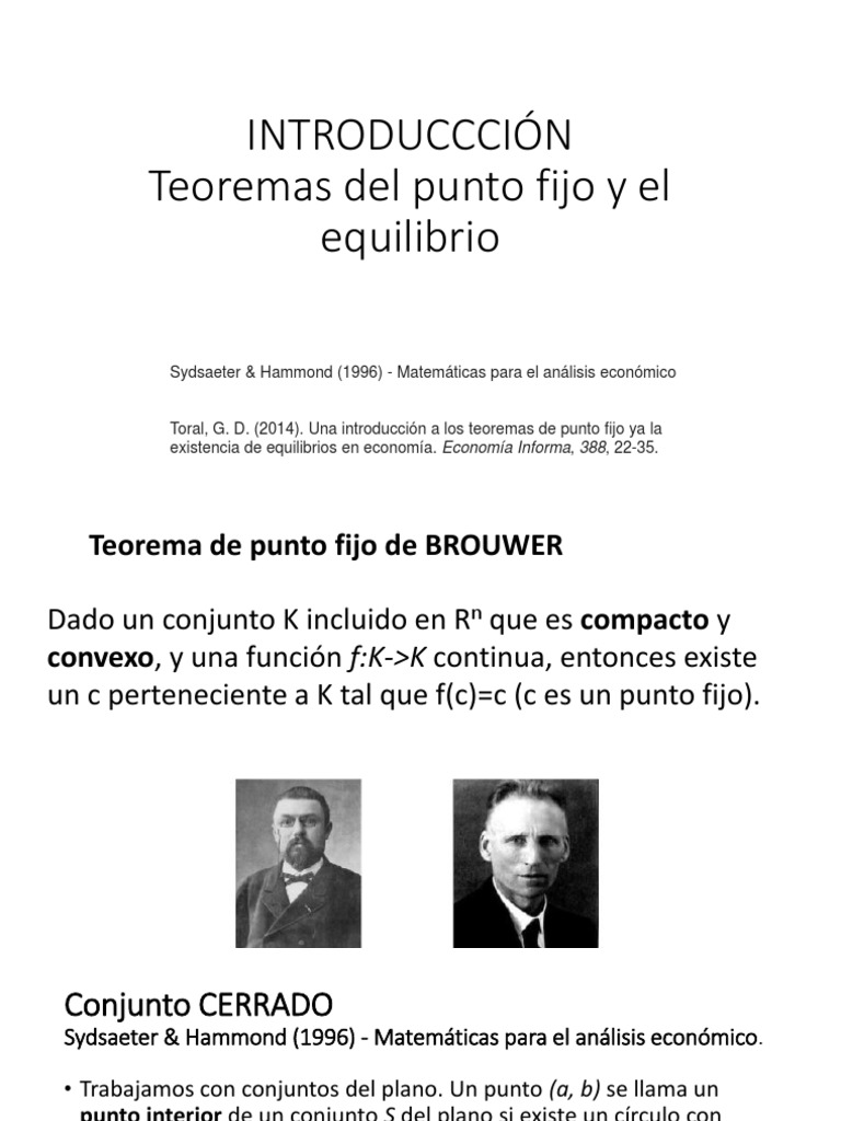 Punto Fijo y Equilibrio | PDF | Teoría del equilibrio general ...