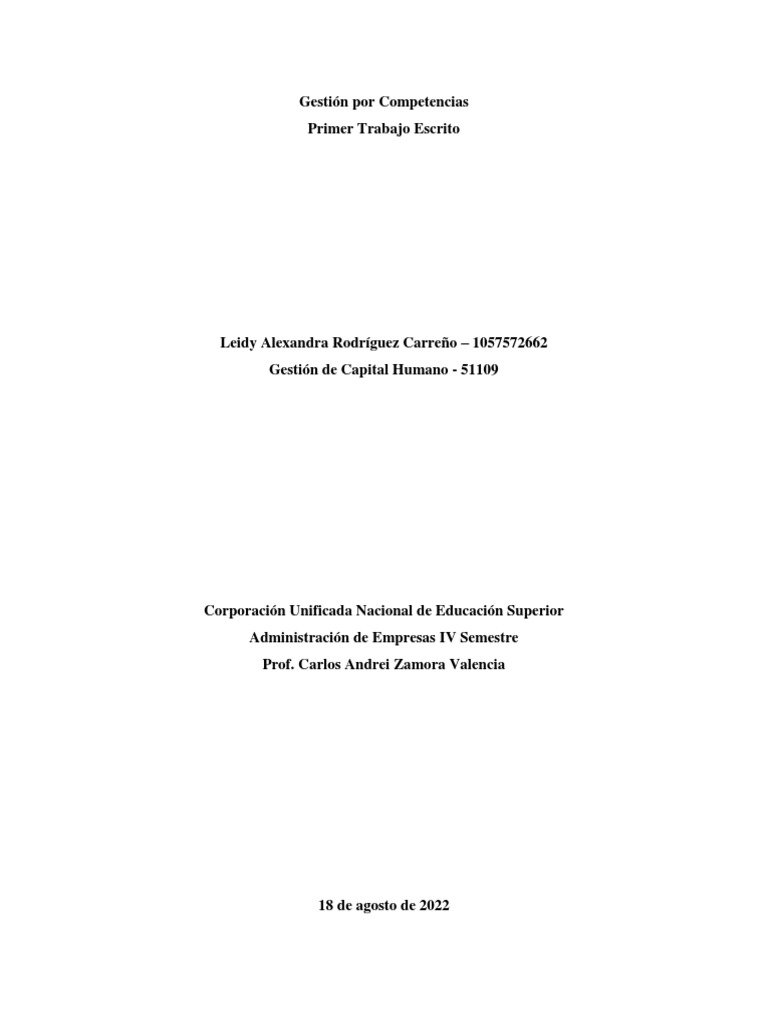 Aca 1 | PDF | Competencia (Recursos humanos) | Gestión de recursos humanos