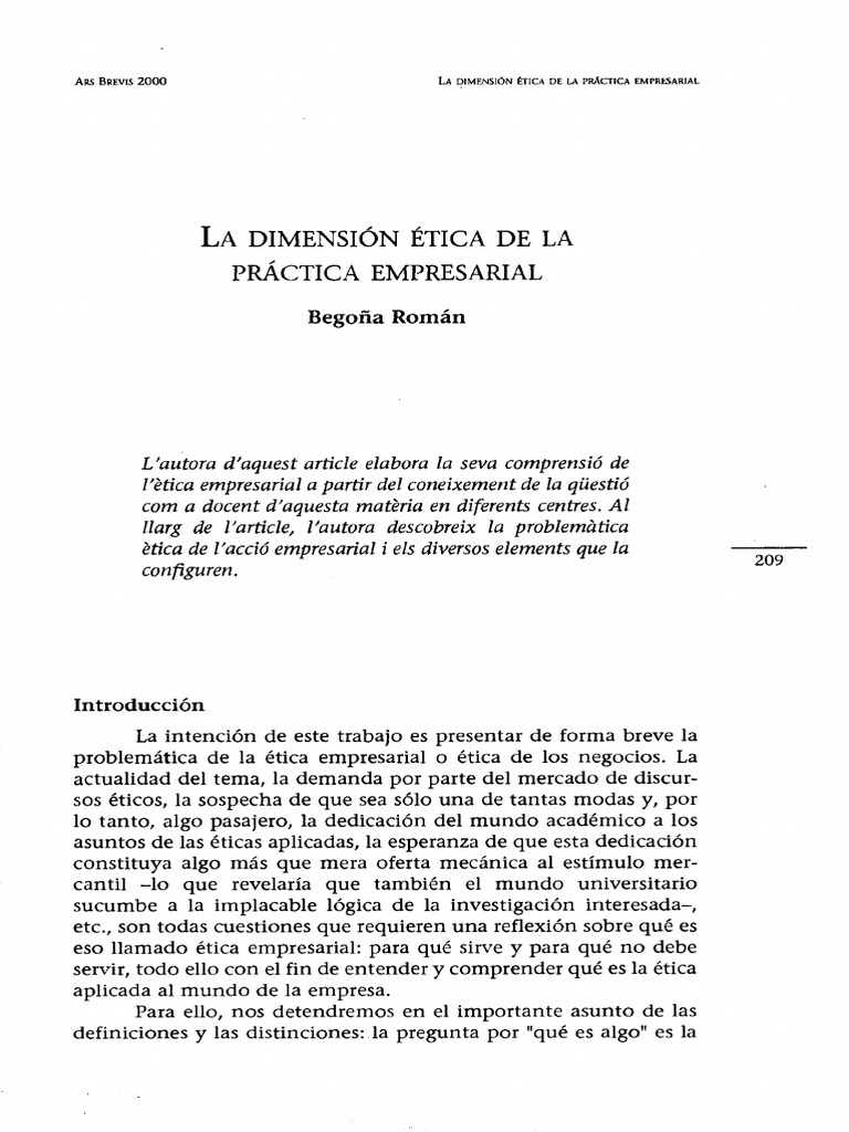 Dimensiones de La Etica | PDF | Moralidad | Business
