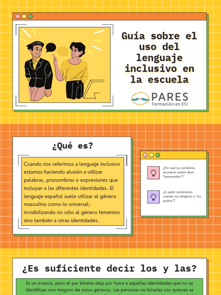 Uso de Lenguaje Inclusivo | PDF