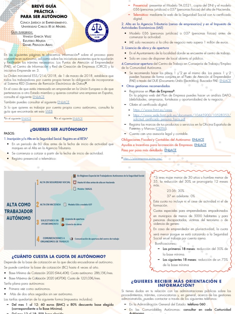 Guia Practica para Ser Autonomo | PDF | Gobierno | Economias