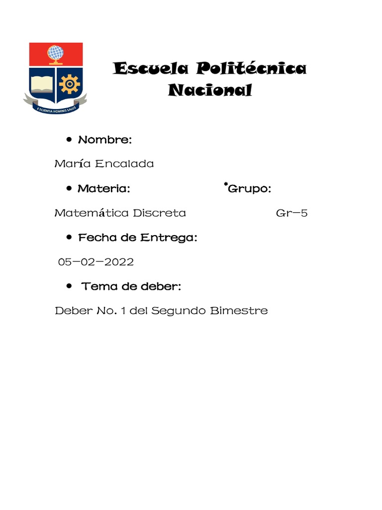Deber N°1 BII | PDF | Argumento | Matemáticas