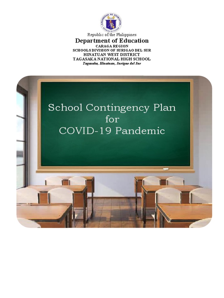 School Contingency Plan For COVID-19 Pandemic: Department of Education | Download Free PDF ...