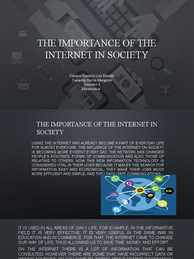 THE Importance of The Internet in Society | PDF | Politics