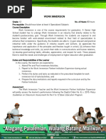 Work Immersion Daily Accomplishment Report | PDF