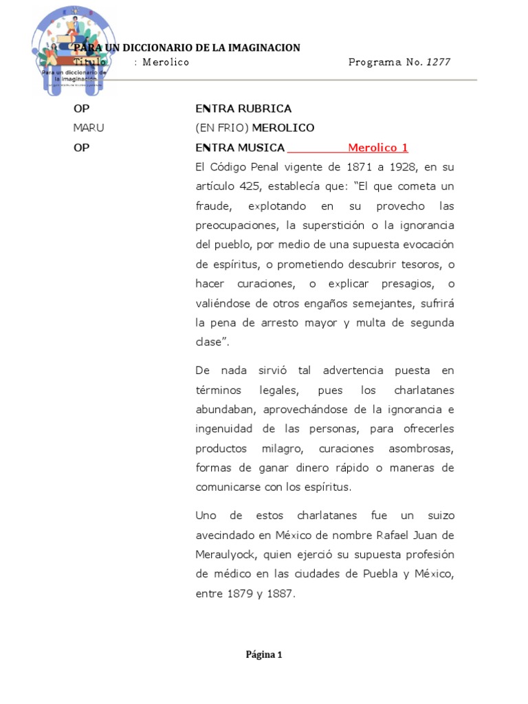 Merolico | PDF | Medicina | Cuidado de la salud