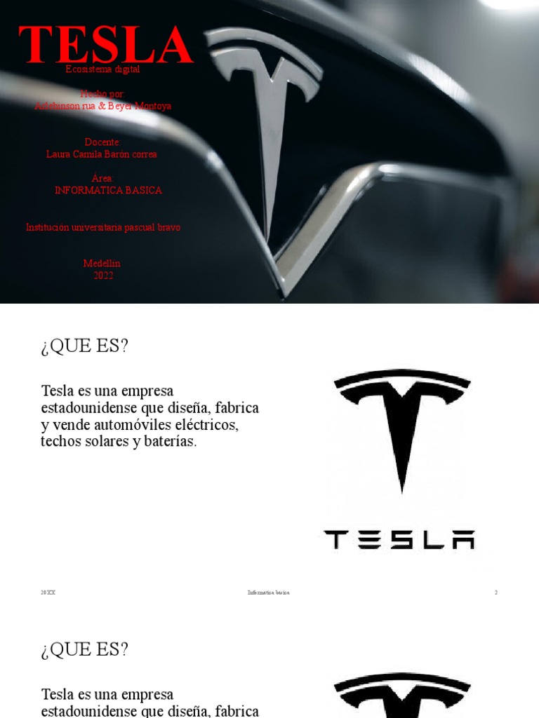 Ecosistema Digital - Tesla | PDF | Elon Musk | Vehículo eléctrico