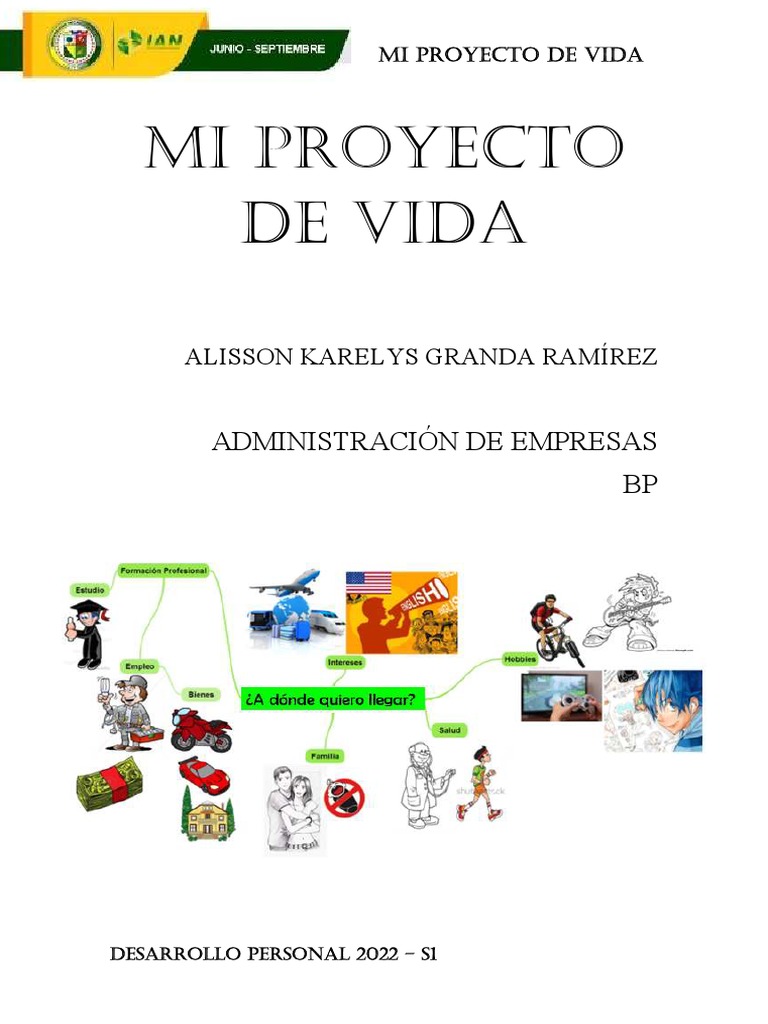 Mi Proyecto de Vida 2022 S1 | PDF | Aprendizaje | Desarrollo personal