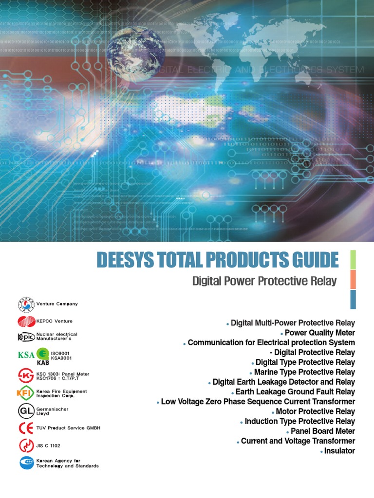 Deesys Total Products Guide: Digital Power Protective Relay | PDF