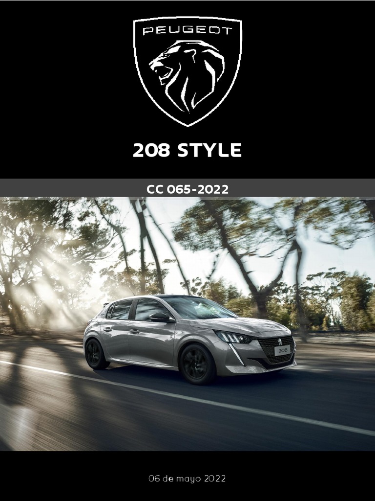 Presentación de la nueva serie especial Peugeot 208 STYLE | PDF | Tecnologías automotrices ...