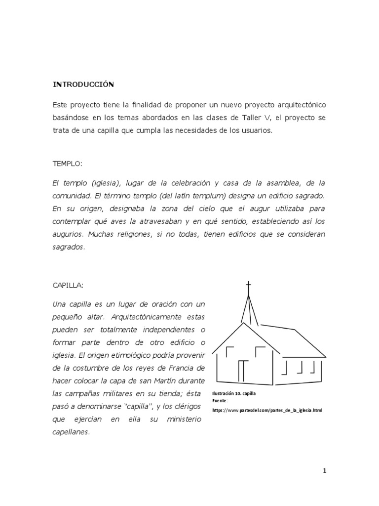 Analisis de Capillas | PDF | Altar | Misa (liturgia)